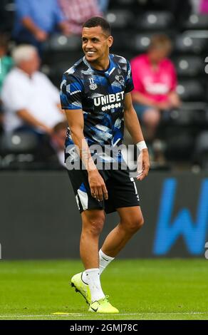 Derby County's Ravel Morrison before the Sky Bet Championship match at ...