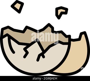 Eggshell crack icon, outline style Stock Vector Image & Art - Alamy