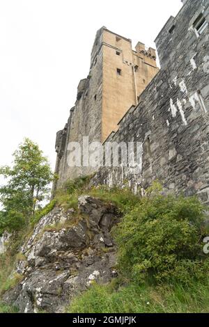Views of the ancestral seat of the MacRae family, a feudal castle Stock ...