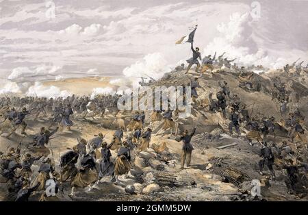 Crimean War, attack on Sebastopol, 30 October 1854, view of the harbour ...