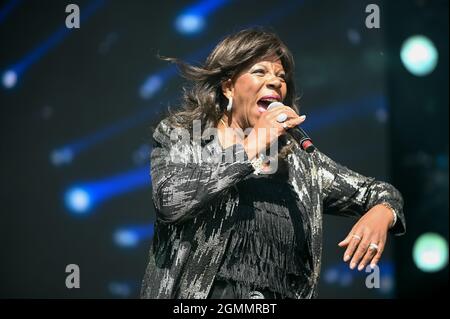Jaki Graham Performing at , Lets Rock 80s , Leeds , UK , 18.09.2021 ...
