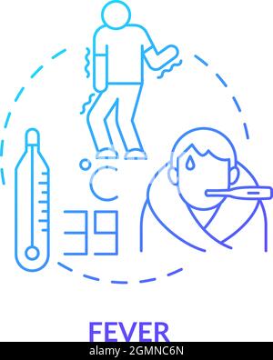 Chills gradient linear vector icon Stock Vector Image & Art - Alamy