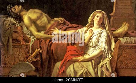 Jacques-Louis David - Andromache Mourning Hector 1783 Stock Photo - Alamy