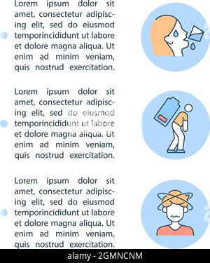 Dehydration brochure template Stock Vector Image & Art - Alamy