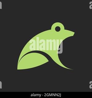 Vector frog in golden ratio style. Editable illustration Stock Vector ...