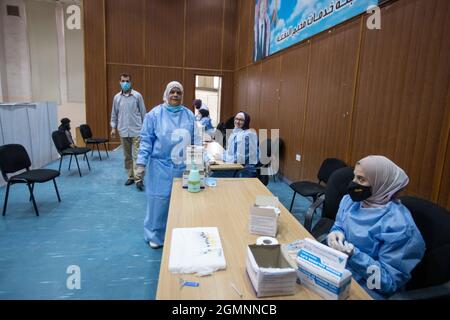 Illustration picture during a visit to the Baqa'a refugee camp of UNRWA ...