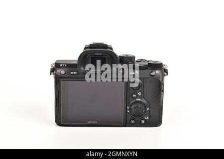 Delhi, india - September 7, 2020: sony a7iii with 28-70 lens on white ...