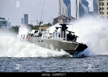 Combat Boat 90 (CB90), fast military assault craft, UK Stock Photo - Alamy