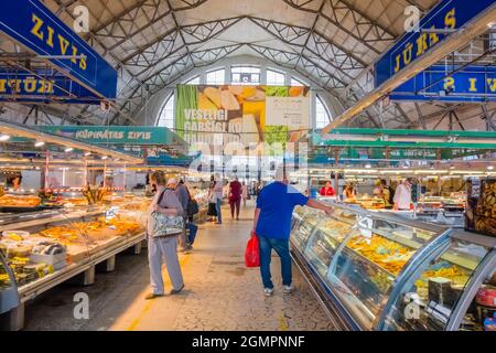 Fish Store, Central market, Centraltirgus, Riga, Latvia, Europe Stock ...