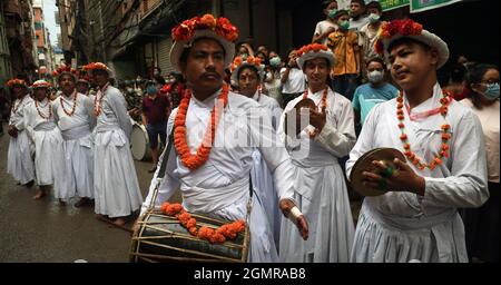 Kathmandu, Bagmati, Nepal. 20th Sep, 2023. A Nepali girl in ...
