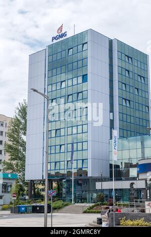 PGNiG (Polish Oil Mining and Gas Extraction) logo seen outside the ...