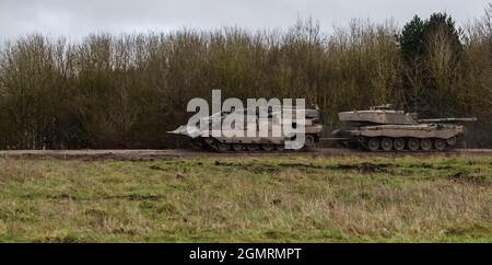 British army Challenger 2 CRARRV battle tank recovery and repair ...