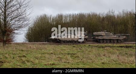 British army Challenger 2 CRARRV battle tank recovery and repair ...