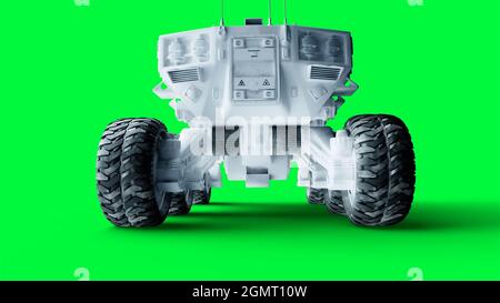 Rover isolate on green screen. 3d rendering Stock Photo - Alamy