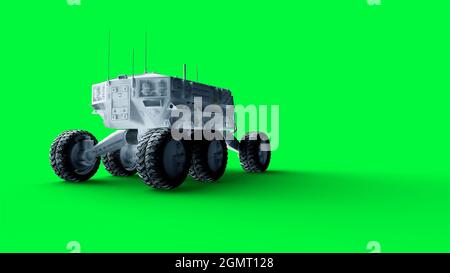 Rover isolate on green screen. 3d rendering Stock Photo - Alamy