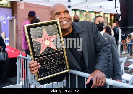 Radio personality Big Boy poses during a Hollywood Walk of Fame ...