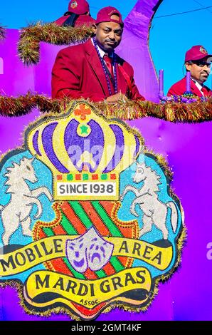 The Mobile Area Mardi Gras Association (MAMGA) exhibit features trains ...