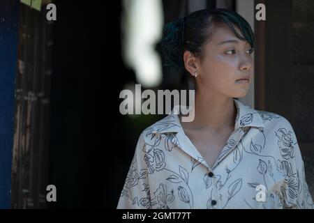 Retro-style Town on a Walk Stock Photo - Alamy