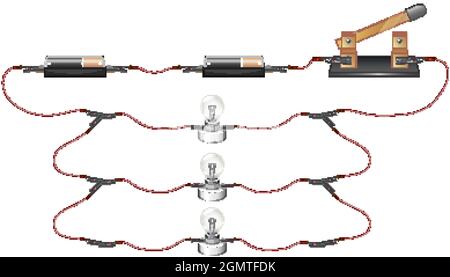 Science experiment of circuits illustration Stock Vector Image & Art ...