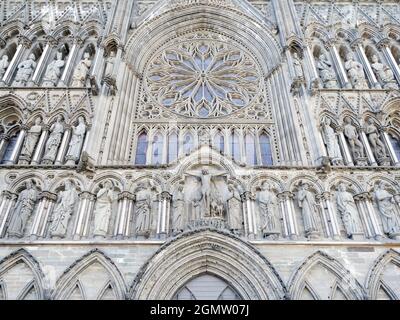 Nidaros Cathedral, cathedral, stained glass, rose window, Trondheim ...