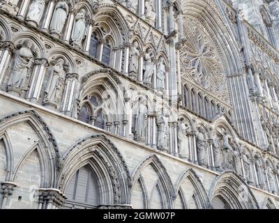Nidaros Cathedral, cathedral, stained glass, rose window, Trondheim ...
