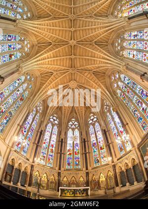 Stained glass windows of the Exeter College Chapel of the Oxford ...