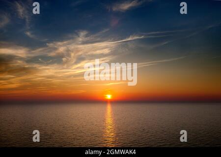 Baltic Sea, June 2011; Genuine midnight sun. Very pretty, but not so ...