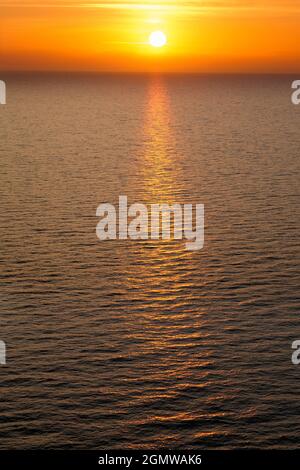 Baltic Sea, June 2011; Genuine midnight sun. Very pretty, but not so ...