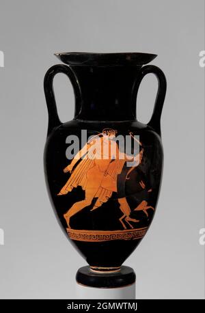 Terracotta Nolan neck-amphora (jar), Classical, ca. 450 B.C., Greek ...