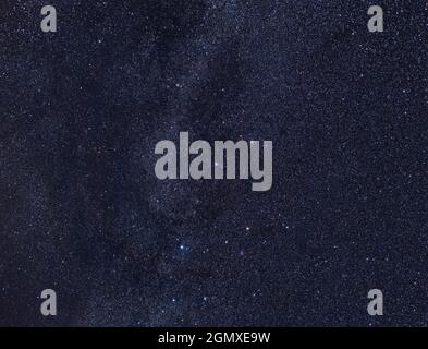 The Milky Way with the star Caph in the center and the constellations ...