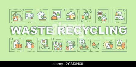 Waste sorting word cloud concept. Vector illustration Stock Vector Image & Art - Alamy