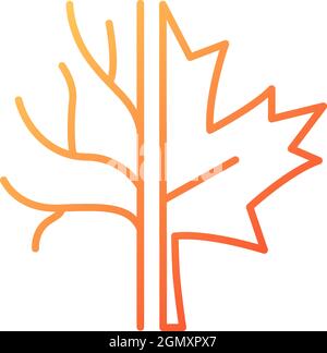 Maple syrup gradient linear vector icon Stock Vector Image & Art - Alamy