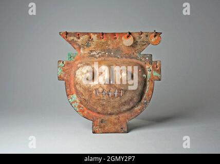 Copper Face Mask Ornament 3rd century B.C.–A.D. 2nd century Vicús ...