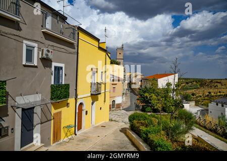 A narrow street in Lavello, an old town in Basilicata region, Italy ...