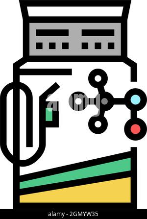 methanol gas station color icon vector illustration Stock Vector Image ...