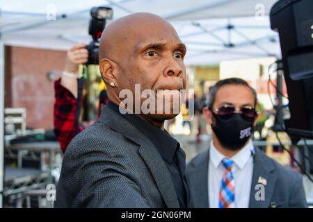 Radio personality Big Boy during a Hollywood Walk of Fame ceremony for ...
