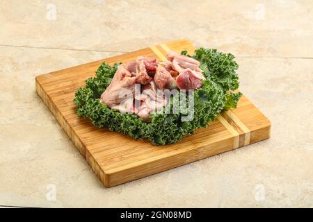 Raw tasty chicken stomach for cooking Stock Photo - Alamy