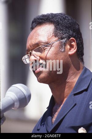 Civil rights activist Jesse Jackson attends New York International Auto ...