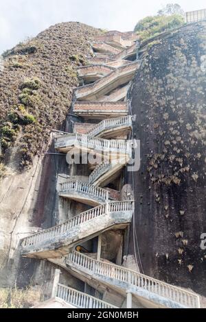 Steps Rock of Guatape (Piedra Del Penol) Guatape, Colombia Stock Photo ...