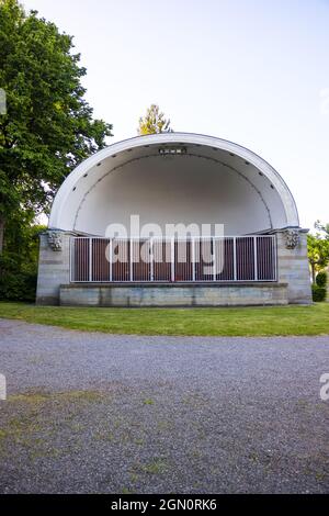 Small stage for small concerts in the city garden of Konstanz Stock ...