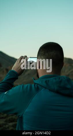 back of the traveler, closeup of photo Stock Photo - Alamy