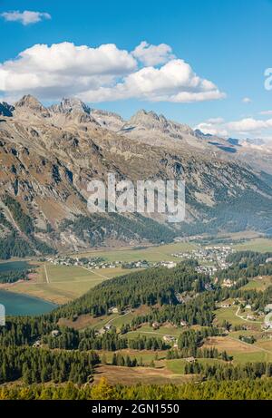 Sils Maria village Engadine valley Switzerland Stock Photo - Alamy