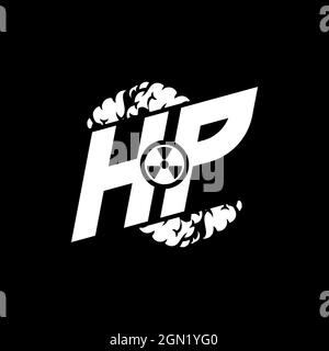 PH Initial ESport Monogram with Shape and Smoke Style template vector ...