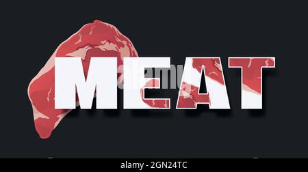 Font design for word my farm with chicken and fresh eggs illustration ...