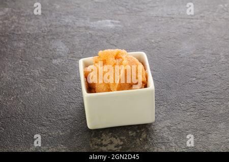 Delicous superfood - cod fish caviar snack Stock Photo - Alamy