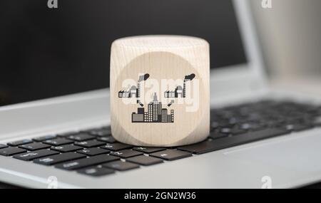 Wooden block with symbol of bpo concept Stock Photo - Alamy