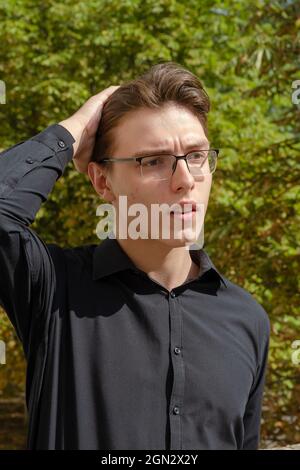 Close up of businessman hand fixing mechanism with spanner Stock Photo ...