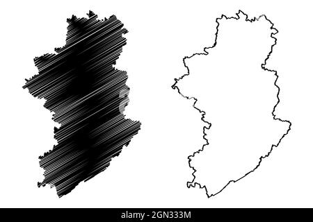 Damoh district (Madhya Pradesh State, Sagar division, Republic of India ...