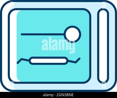 UV light disinfection RGB color icon. Ultraviolet germicidal irradiation. Surface cleaning ...