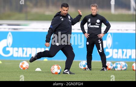 Schalke, Deutschland. 21st Sep, 2021. firo: 21.09.2021 Fuvuball: Soccer ...